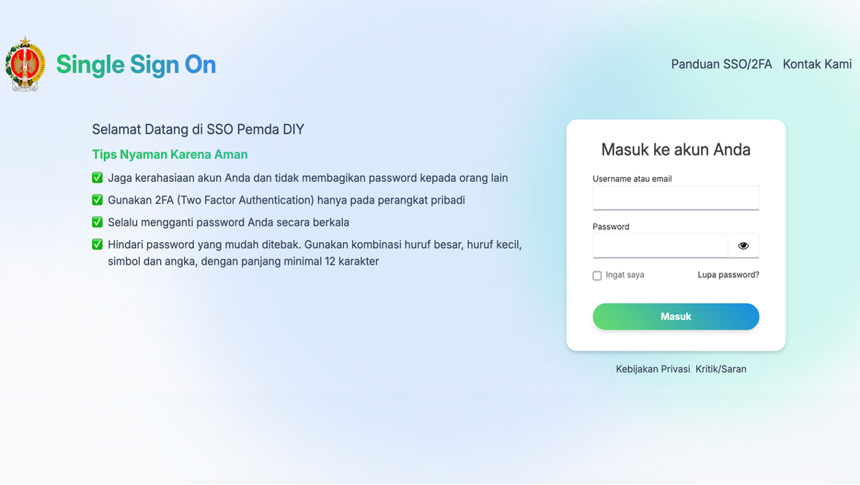 Layanan Keamanan Informasi dan Persandian